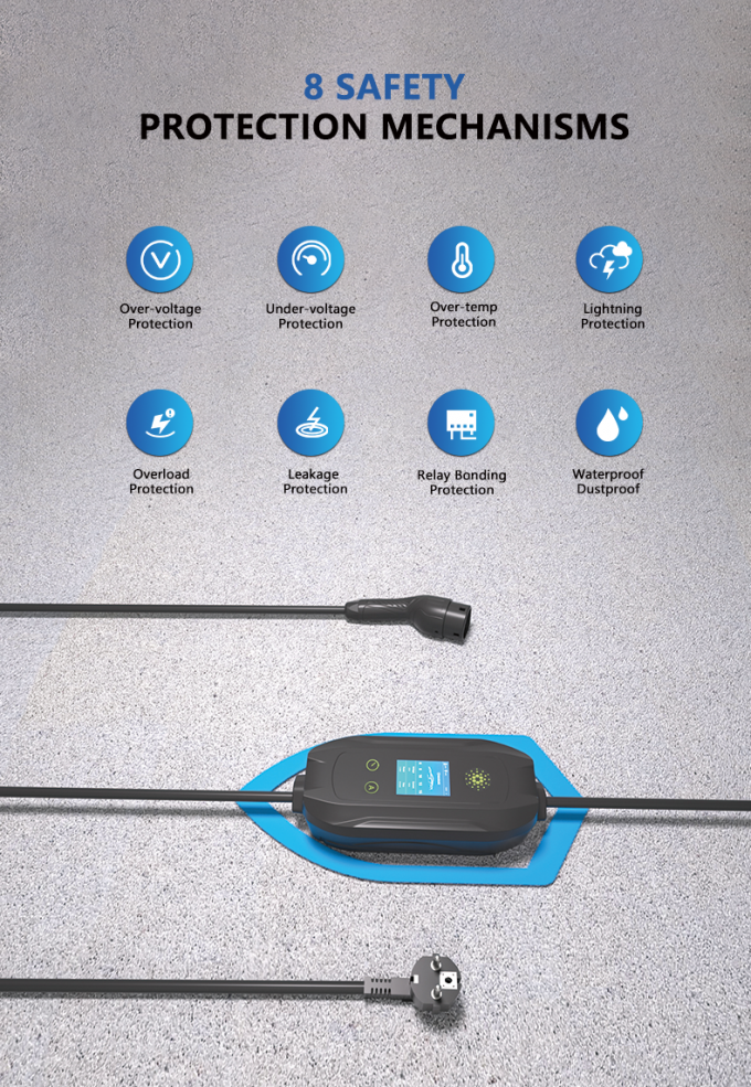 3.5kw 16A Home Electric with Screen Reservation Charging Gbt Portable ...